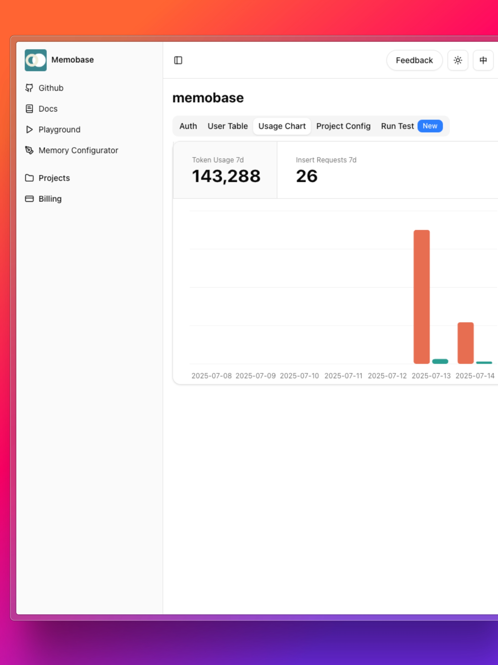 Memobase - Playground